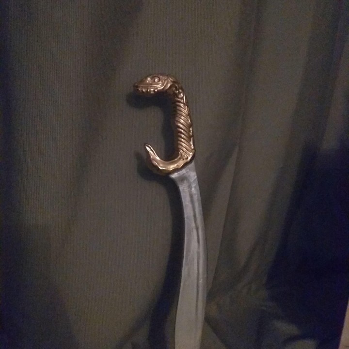 3D Print of Assassin's Creed Odyssey Snake Handle Sword by EfthemiosPsarras