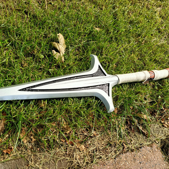 3D Print of Assassin's Creed Odyssey Snake Handle Sword by Erikher