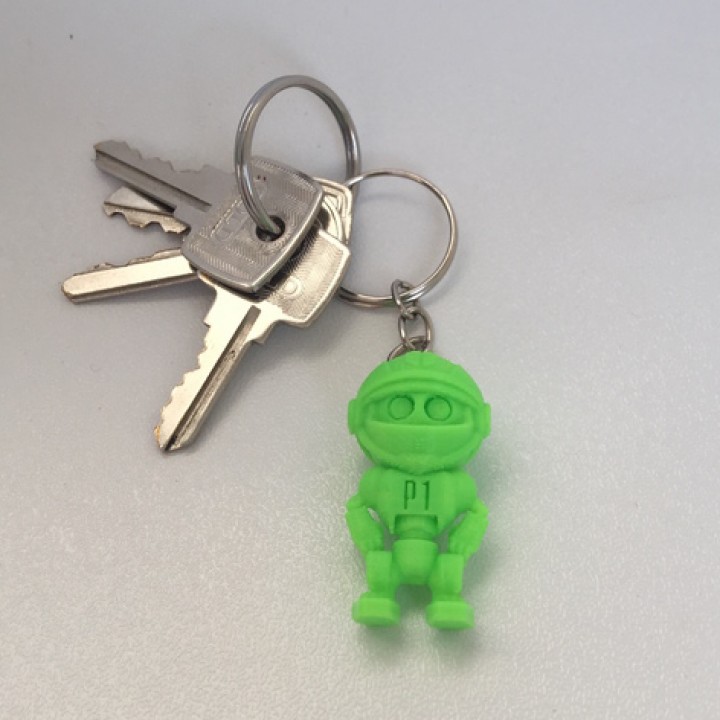3D Printable P1 Golden Boy Keychain by P1 Protótipos