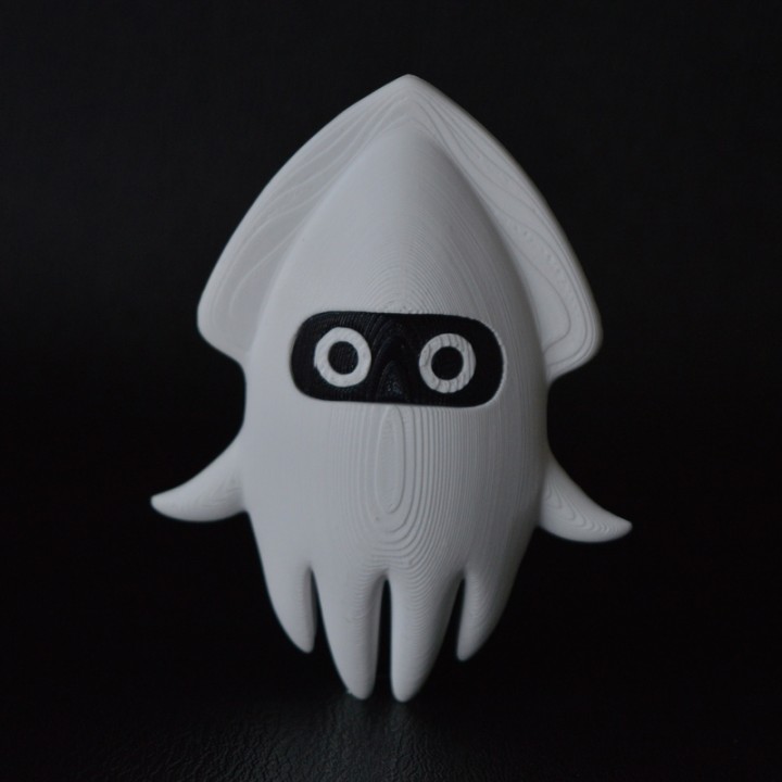 3D Printable Super Mario Blooper Squid by Arden Markin