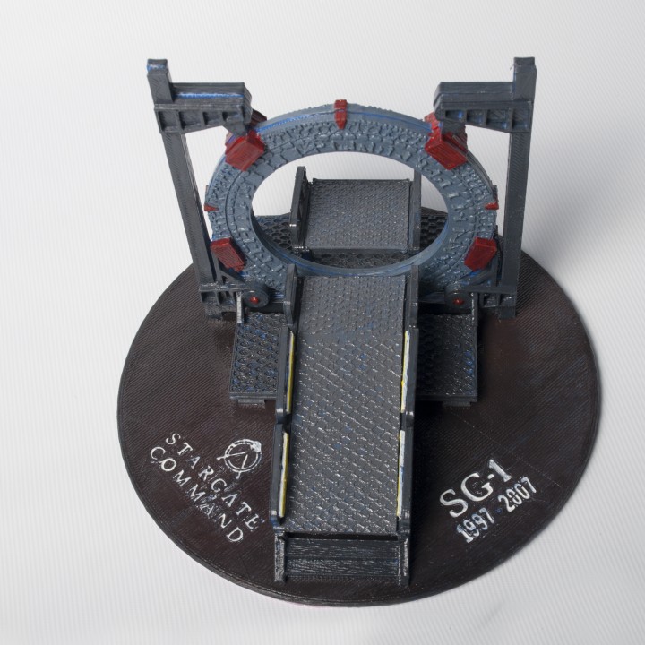 3D Printable Stargate Base by Wayne Jordan