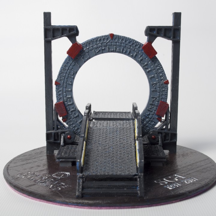 3D Printable Stargate Base by Wayne Jordan