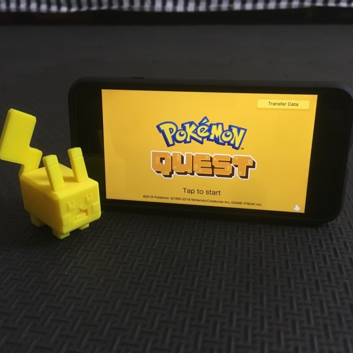 3D Printable Pokémon Quest - Pikachu by James M. Drachenberg