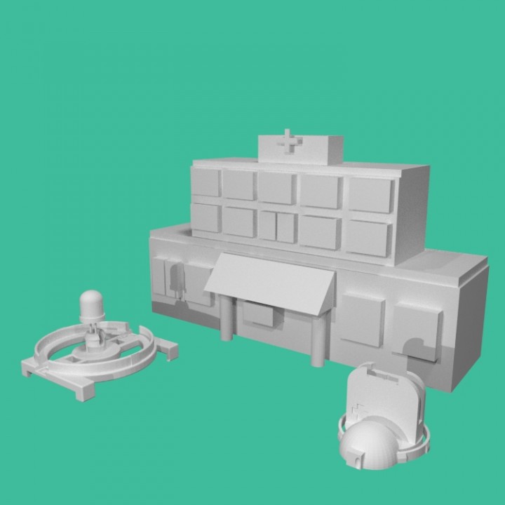 3D Printable Hospital building design by Sadaf Nasir