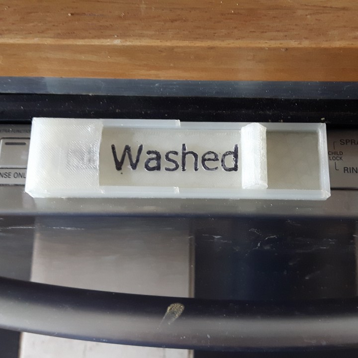 3D Printable Washer Sign by Justin JH Cardinal Schubert