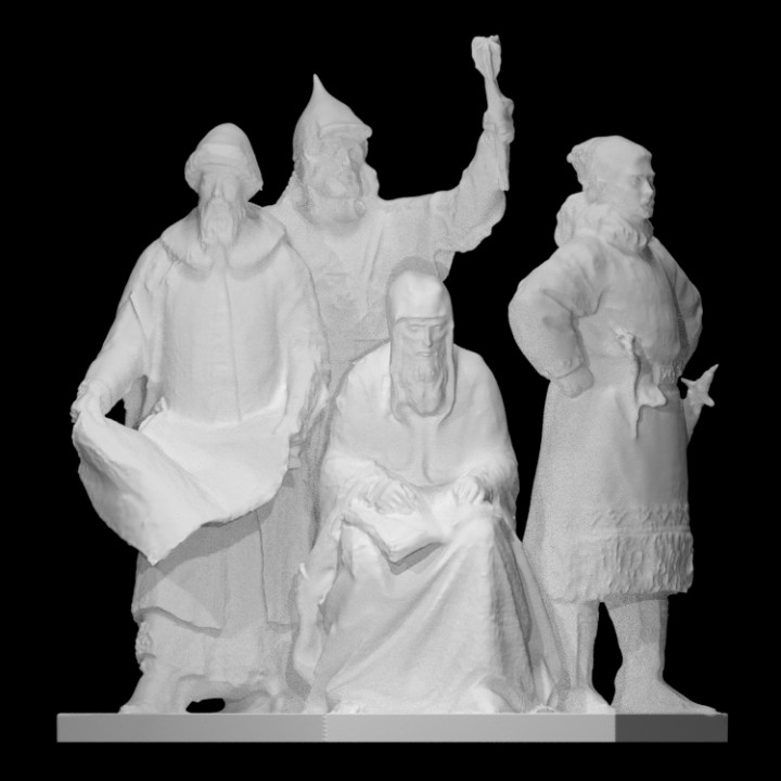 3D Printable Group statue by Scan The World