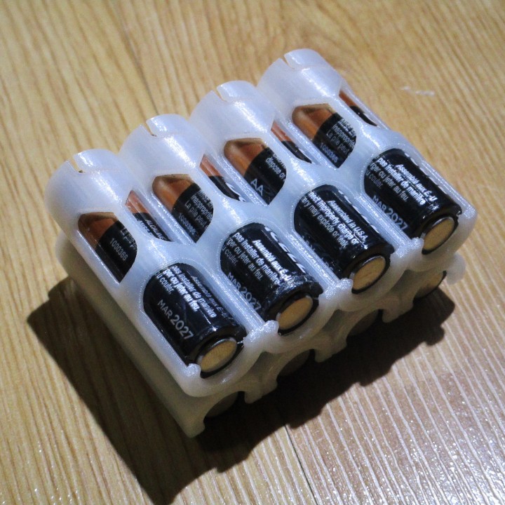 3D Printable Tiki AA Battery Holders by PilchPrints3D