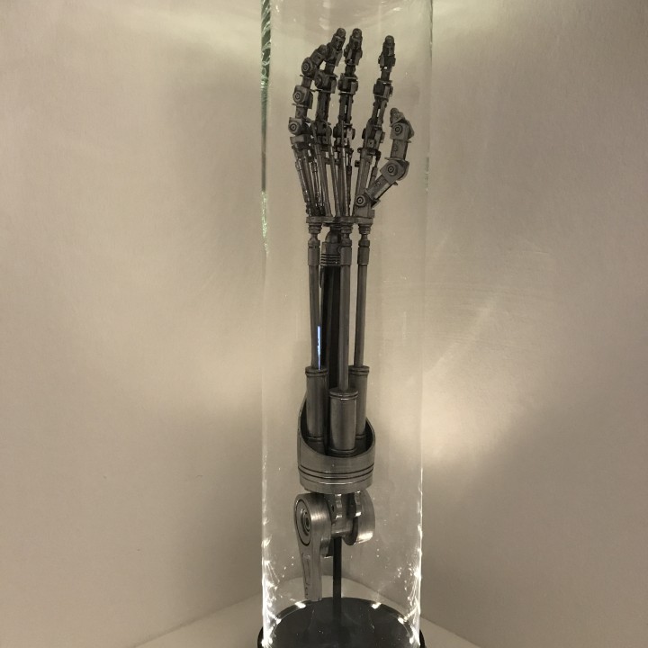 3D Printable DIY Life-Size Terminator Arm Lamp by Wa Fa