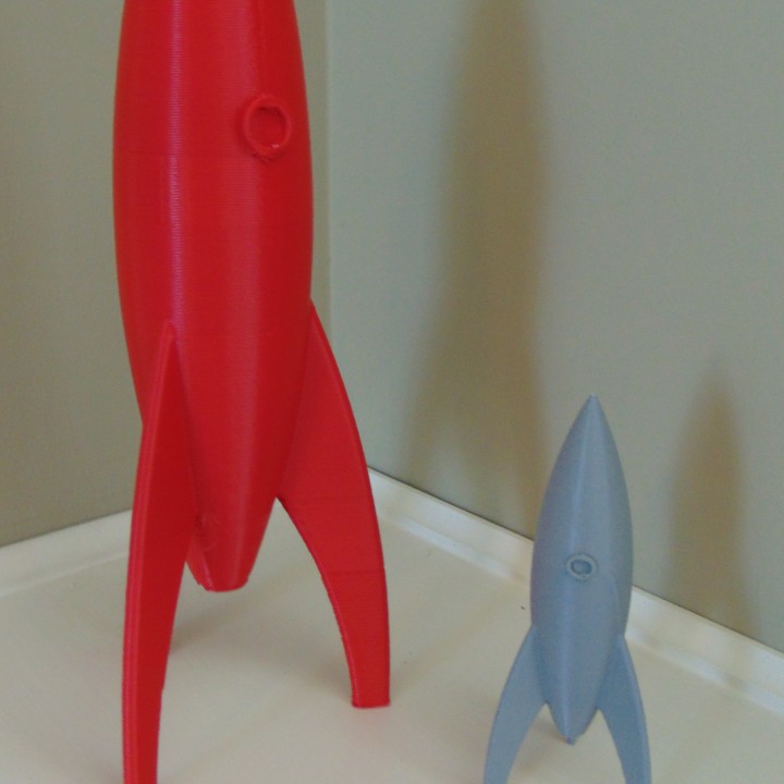 3D Printable Classic Space Rocket by Alexander Wright