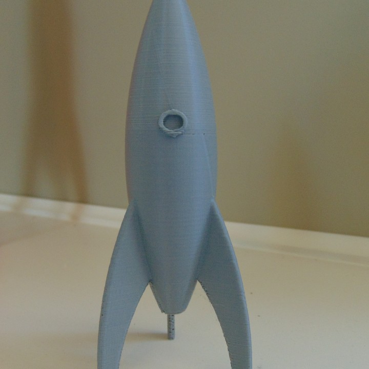 3D Printable Classic Space Rocket by Alexander Wright