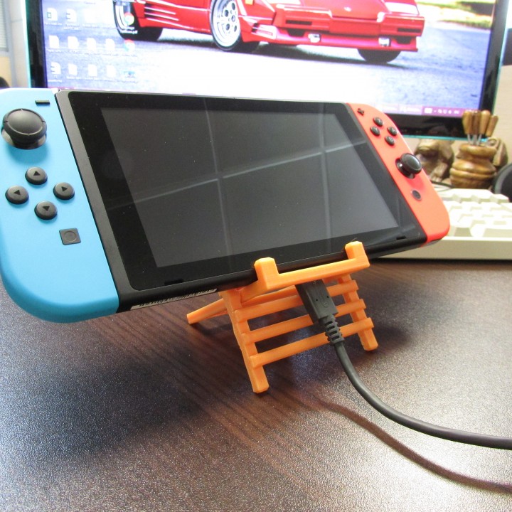 3D Printable Nintendo Switch "Gaming+Charging" Foldable Stand (suits ...