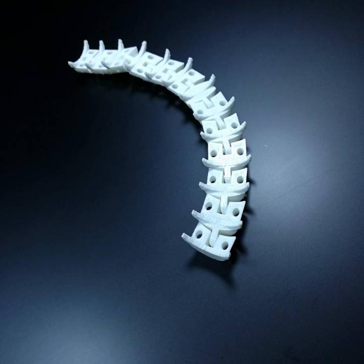 3D Printable Flex cable tubing support by Steve smith