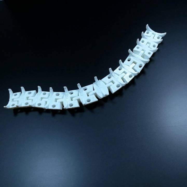 3D Printable Flex cable tubing support by Steve smith