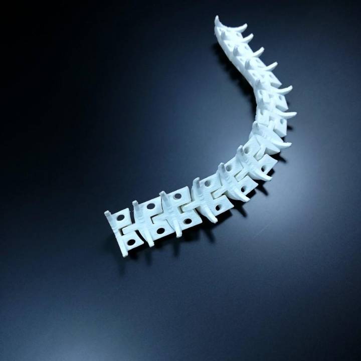 3D Printable Flex cable tubing support by Steve smith