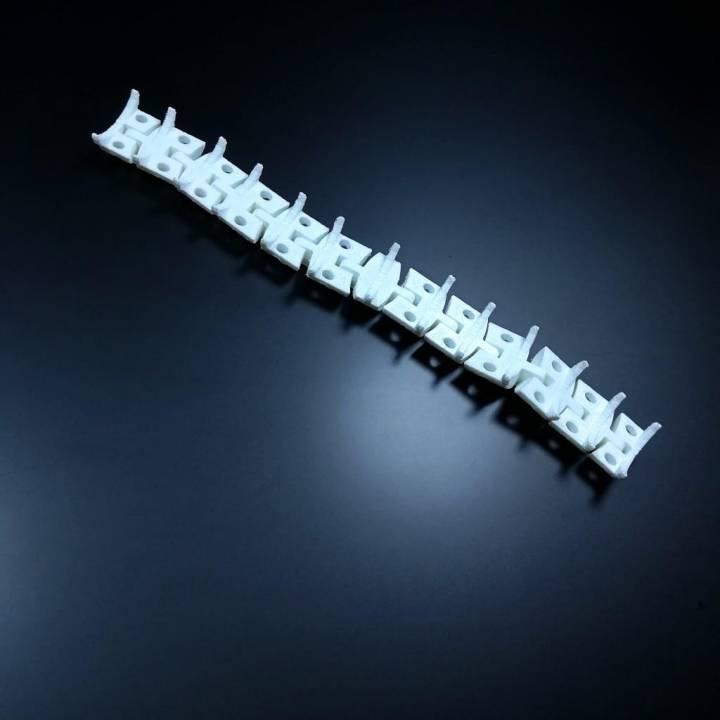 3D Printable Flex cable tubing support by Steve smith