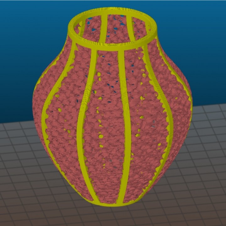 3D Printable Gyroid Vase by Jonathan Kayne
