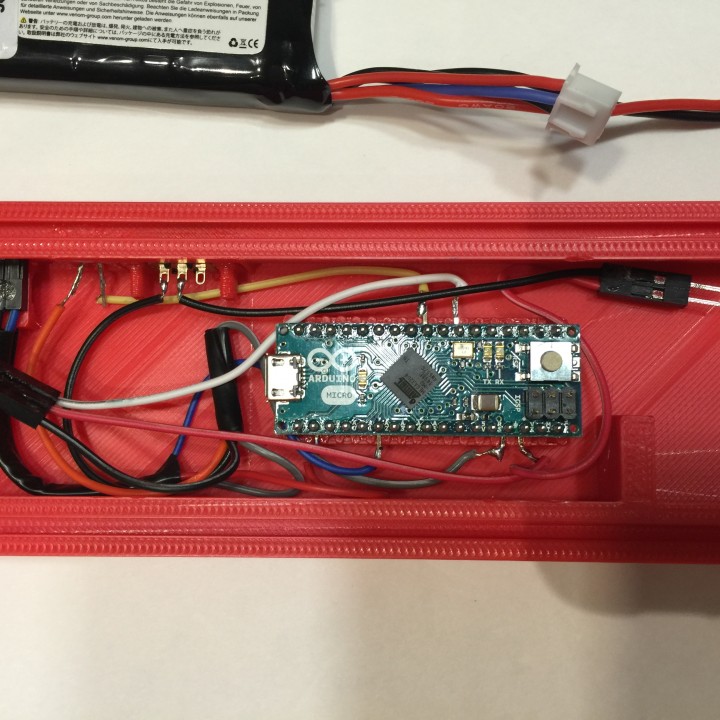 3D Printable Arduino driven Hand Actuator by Jose Santos Lizcano