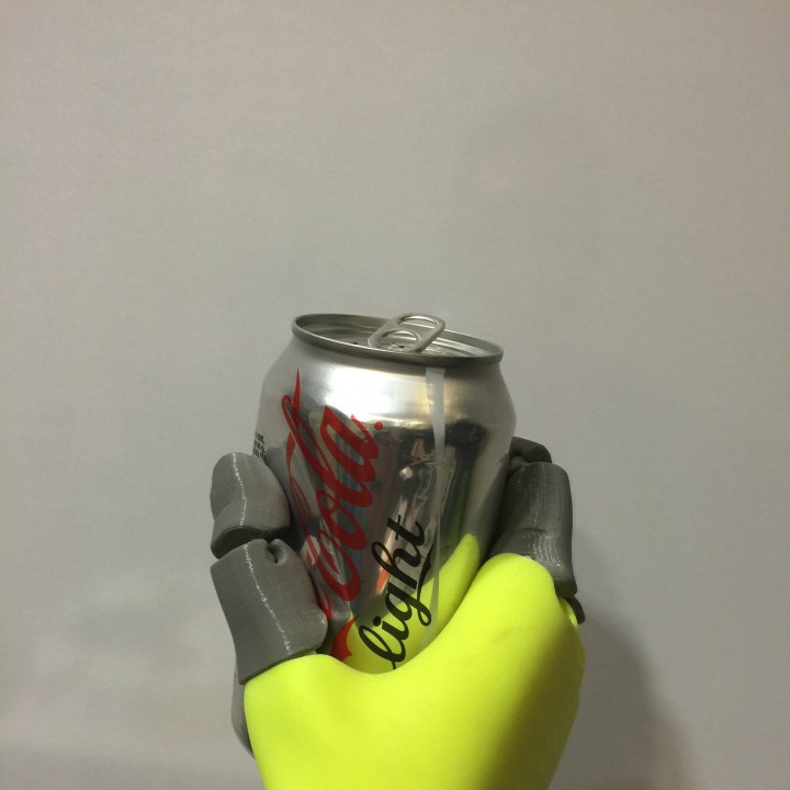 3D Printable Arduino driven Hand Actuator by Jose Santos Lizcano