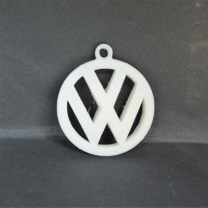 3D Printable Volkswagen key ring by Corentin Paquet