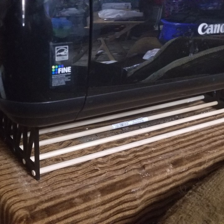 3D Printable Under Printer Paper Shelf by Katherine Panowicz