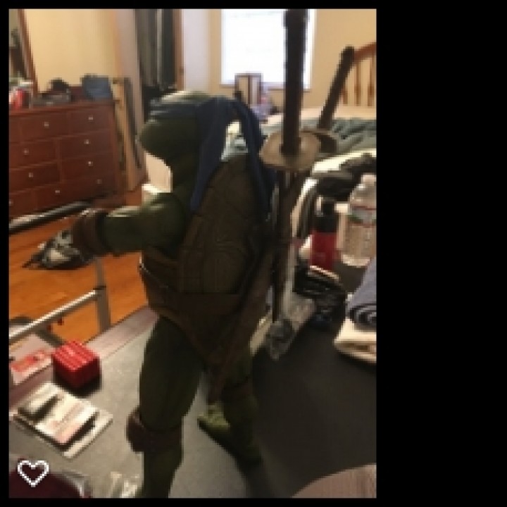 3D Printable NECA TMNT top leg joint replacement by Charles Rudd