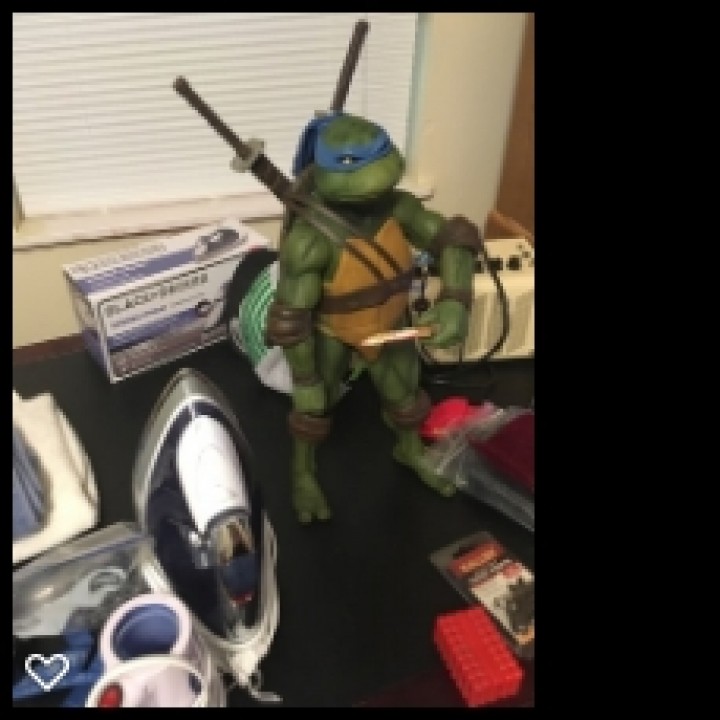 3D Printable NECA TMNT top leg joint replacement by Charles Rudd