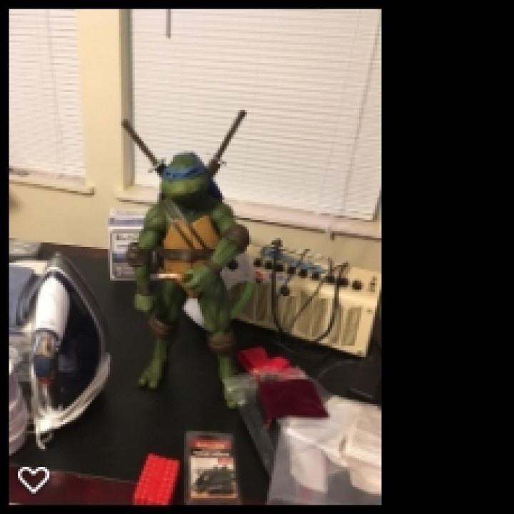 3D Printable NECA TMNT top leg joint replacement by Charles Rudd