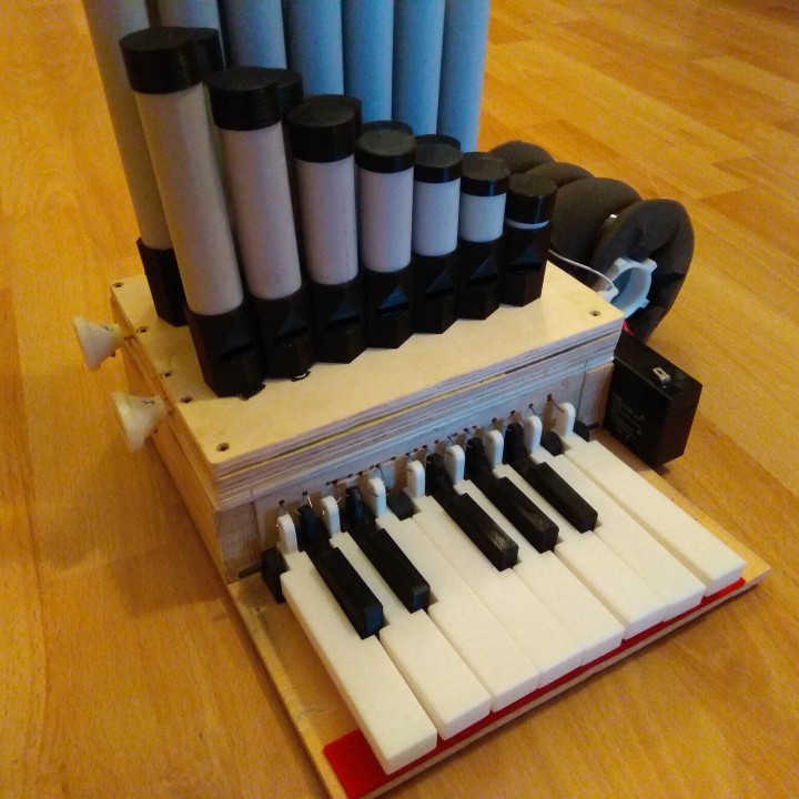3D Printable 3D Printed Pipe Organ by Leif-Erik Hallmann