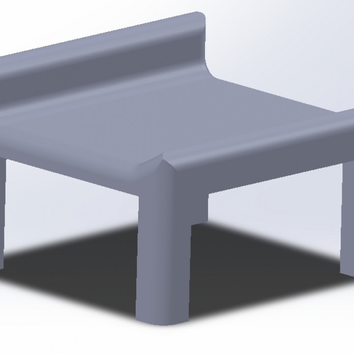 3D Printable LG Television Stand by Matthew Comer