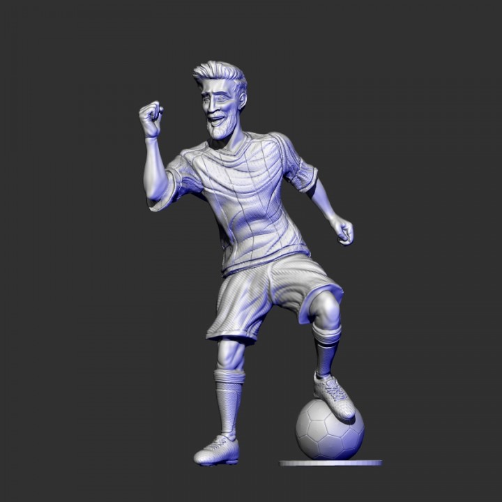 3D Printable Soccer Player by Richard Hanson
