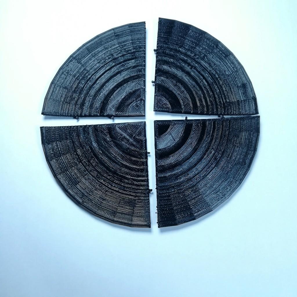 3D Printable #Tinkerfun #TinkerCAD collapsible frisbee by T G