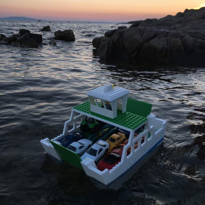 3D Printable Ferry that floats - Fully printable toy model by Tomaz Tomsic