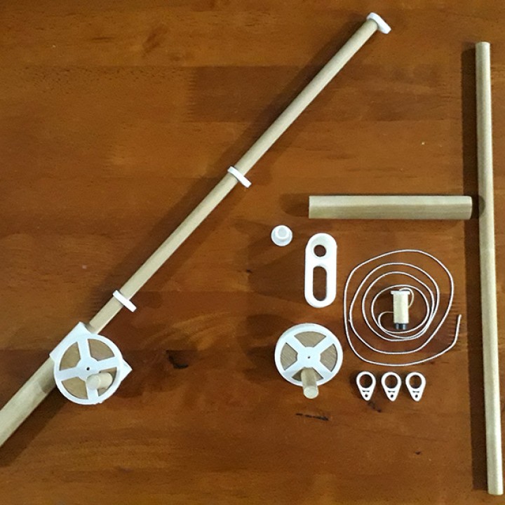 3D Printable 3D Printed Fishing Pole by Erold de Haseth