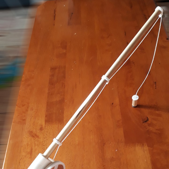 3D Printable 3D Printed Fishing Pole by Erold de Haseth