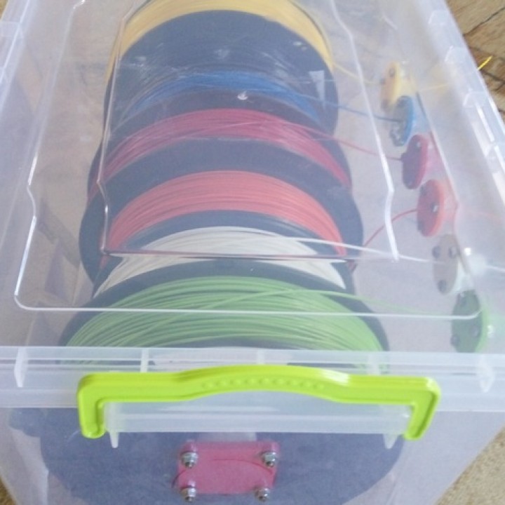 3D Printable IKEA Samla Filament enclosure by Eugene Krashtan