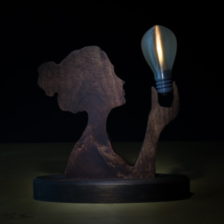 3D Printable Light Bulb by Vladimir Mariano