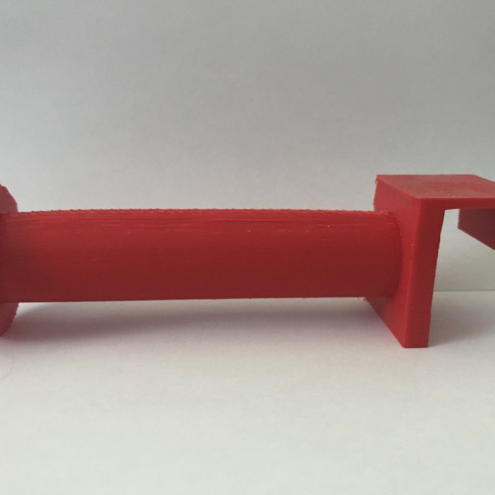 3D Printable Standard 1x2 Wood Beam Filament Spool Holder by Bram 3D