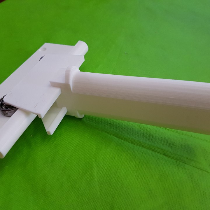 3D Printable Spool holder on a Rail by Keith Ackermann