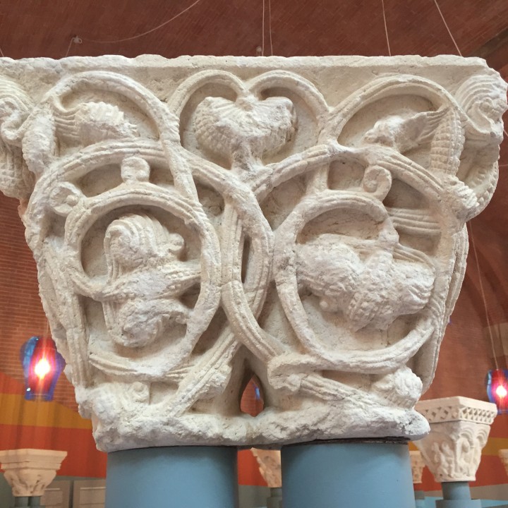 3D Printable Capital - Large Foliage Scrolls Containing Grained Fruit ...