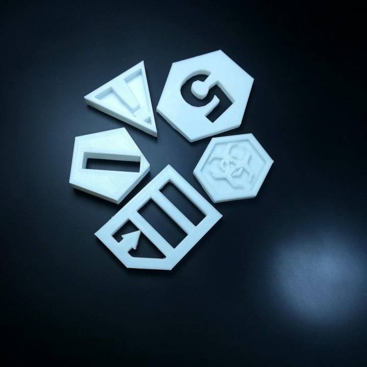 3D Printable NetRunner Tokens by Michael Pollack