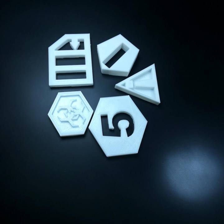 3D Printable NetRunner Tokens by Michael Pollack