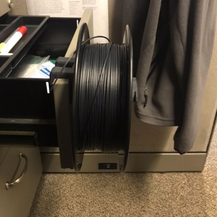 3D Printable Adjustable Filament Spool Holder by Kort Lien
