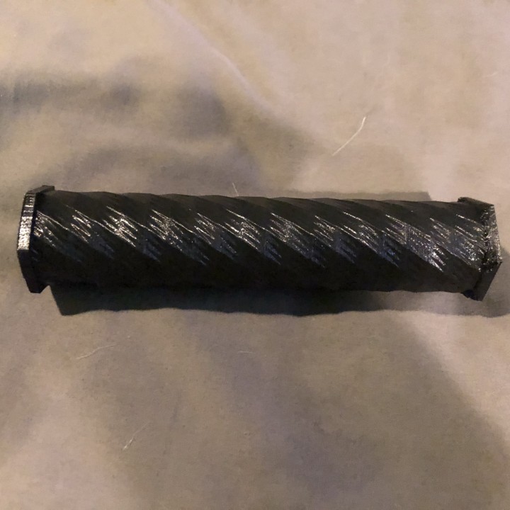 3D Printable 3d print 14mm- airsoft suppressor by Michael Michatek