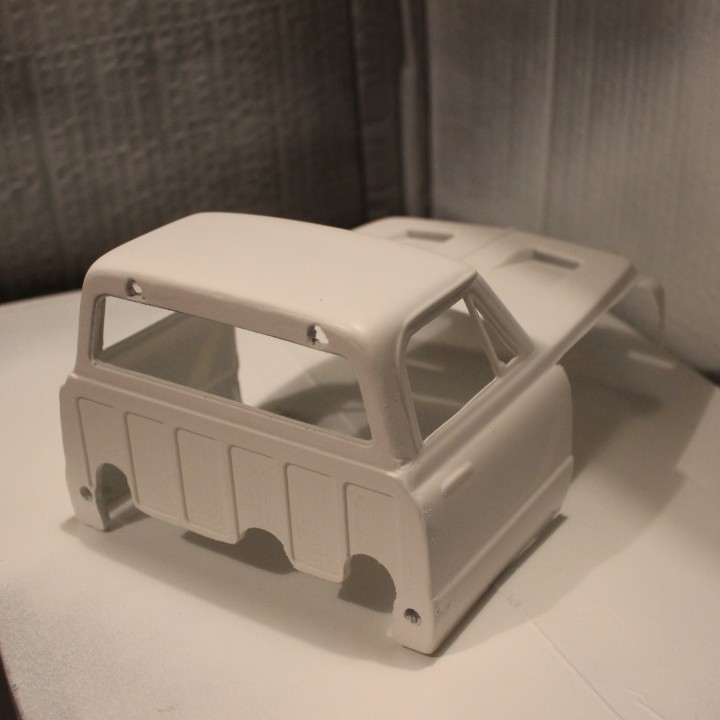 3D Printable Back Side of Cab for Pro-Line 72 Chevy Pickup Body by Make ...