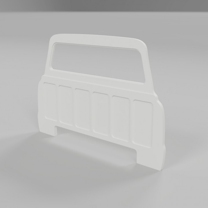 3D Printable Back Side of Cab for Pro-Line 72 Chevy Pickup Body by Make ...