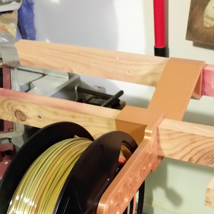 3D Printable Spool Holder for 3D printing nerd filament shelves by ...