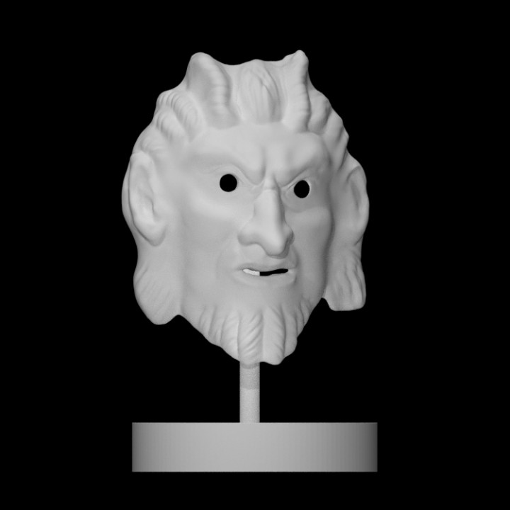 3D Printable Mask of a satyr by Scan The World