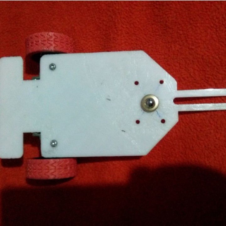 3D Printable Chassis for line follower with twin motor gearbox tamiya ...
