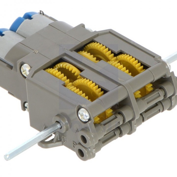 3D Printable Chassis for line follower with twin motor gearbox tamiya ...