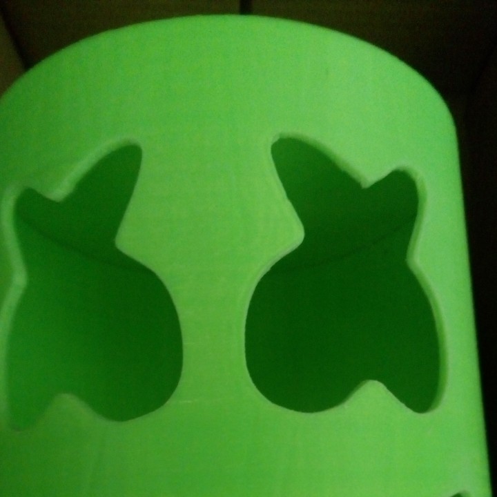 3D Printable Marshmello helmet by Juan A.